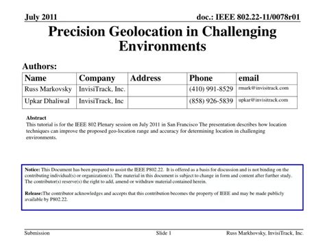 Ppt Precision Geolocation In Challenging Environments Powerpoint