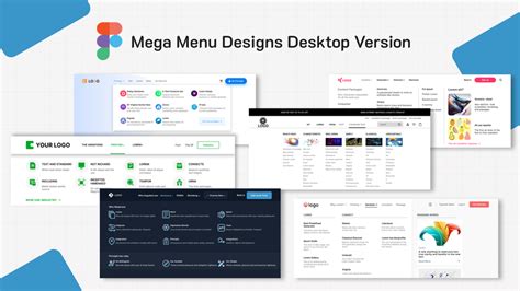 Mega Menu Ui Design Templates For Desktop Version Figma