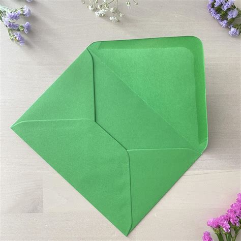 Plic Colorat Verde Crud C6 Sau I8 Cgo Invitații