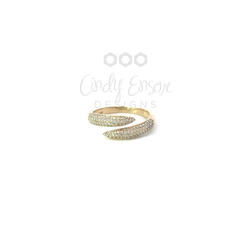 Pave Diamond Overlapping Ring Cindy Ensor Designs