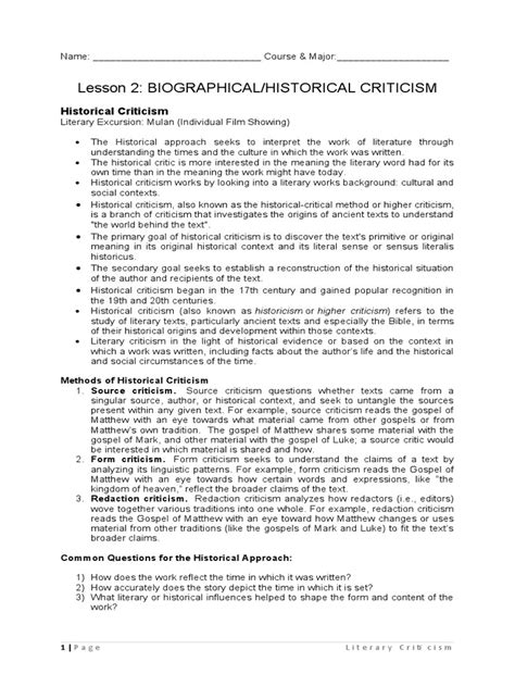 Historical And Biographical Criticism Pdf Epistemology