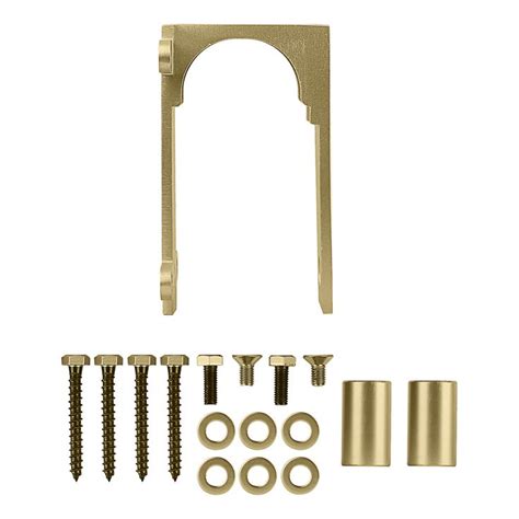 National Hardware Brushed Brushed Gold Indooroutdoor Double Bypass