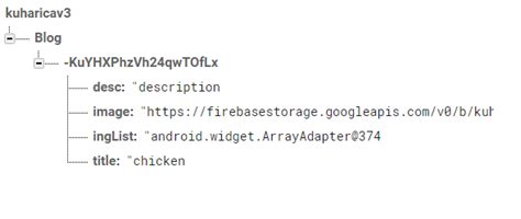 Android Firebase Store Ingredients As Array Stack Overflow