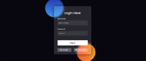 Glassmorphism Login Form Using Only Html And Css Dev Community
