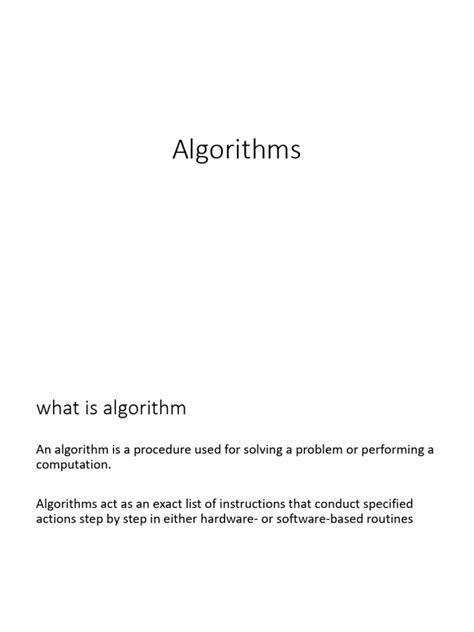 Algorithm Pdf Algorithms Time Complexity