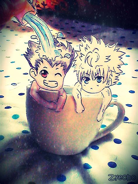 Gon And Killua Bath Time By Zyecho On Deviantart