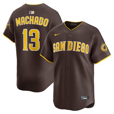 Mens San Diego Padres Manny Machado Nike Brown Road Limited Player Jersey