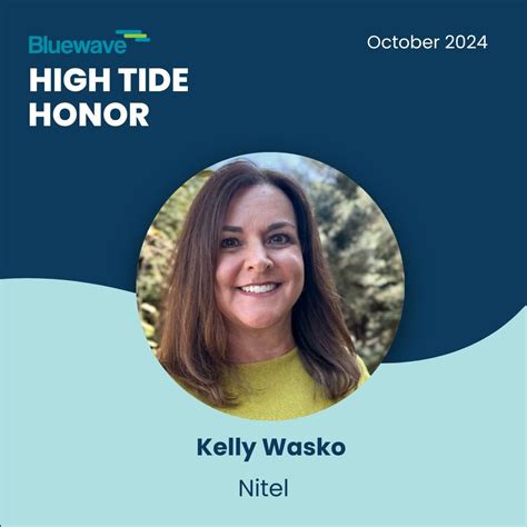Congratulations Kelly Wasko And Thank You Bluewave Technology Group