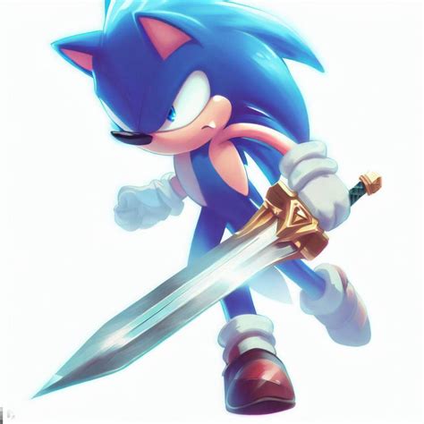 Sonic With Sword By Cyantinn On Deviantart