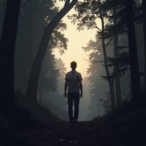 Man In The Dark Forest