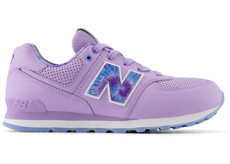 New Balance 574 Lilac Glo Electric Sky Tie Dye Gs Gc574kt Us