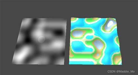 Unity 随机 生成地形 （perlinnoise 柏林噪声）noise Map From Point Source Gui中的数据