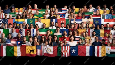 Premium Photo Immigration International Flags From Every Country With