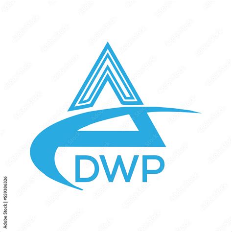 Dwp Letter Logo Dwp Blue Image On White Background Dwp Monogram Logo Design For Entrepreneur