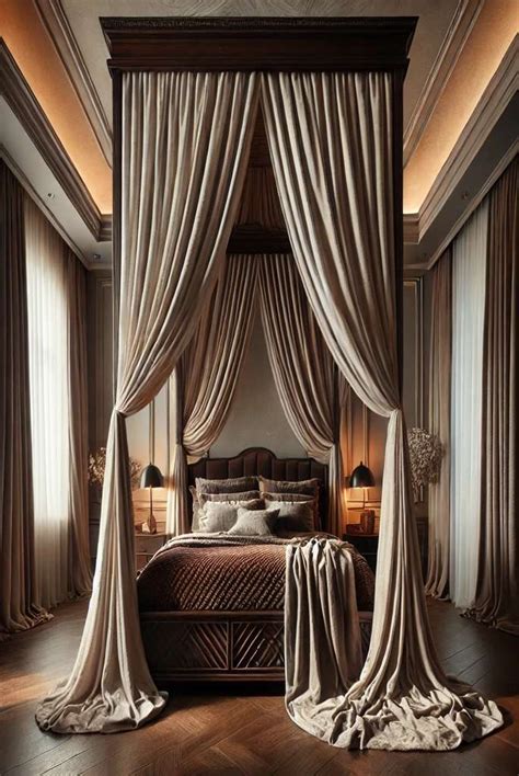 Brown Canopy Bed Ideas