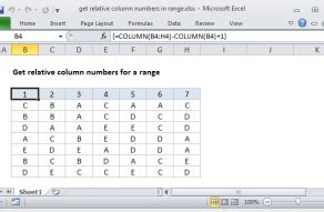 Get Relative Row Numbers In Range Excel Formula Exceljet