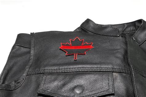 Thin Red Line Canadian Maple Leaf Patch By Ivamis Patches