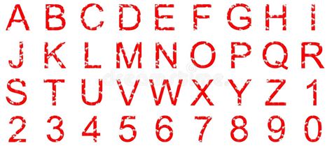 Alphanumeric Font Stock Illustrations 288 Alphanumeric Font Stock