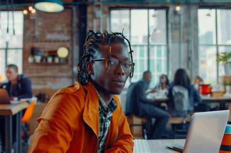 Free Photo Side View Man With Braids Portrait