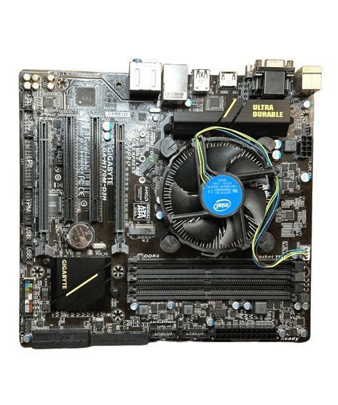 Motherboard Cpu Combo Gigabyte Ga H170m D3h I3 6100 Cooler Sata Cable Nitrobyte Nzs