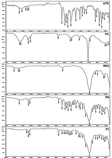 Ftir Spectrum Of Pure Atr Atorvastatin Pc Phosphatidylcholine Mas