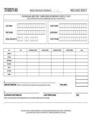 26 Printable Medical Mileage Expense Form Templates Fillable Samples