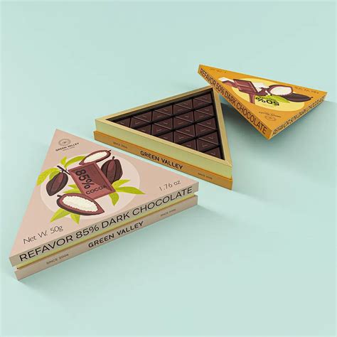 Custom Special Triangle Shape Chocolate T Box