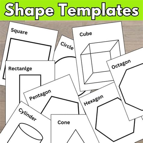 Shapes Template Shape Posters Classroom Anchor Chart 2d Shapes 3d Shapes