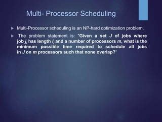 Multi Processor Scheduling PPTX Operating Systems Computer Software And Applications