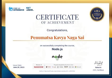 kavya penumatsa on linkedin connections nxtwave ccbpian nodejs