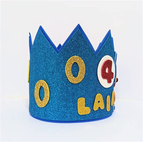 Sonic Birthday Crown Sonic Themed Party Custom Crown Etsy Uk