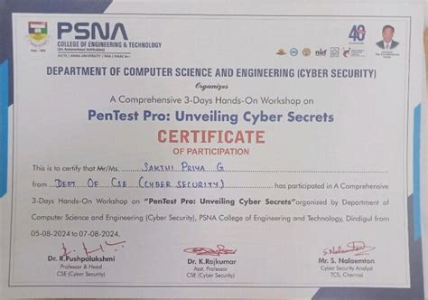 Sakthi Priya G On Linkedin I Am Exited To Share That I Recently