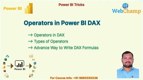 Bramhadev Bachute On Linkedin Pbi44 Operators In Power Bi Dax Types And Usage