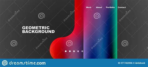 Vector Geometric Abstract Background Design Template Stock Vector