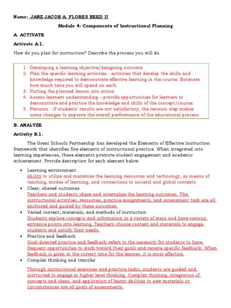 Answer Module 456 Pdf Learning Instructional Design