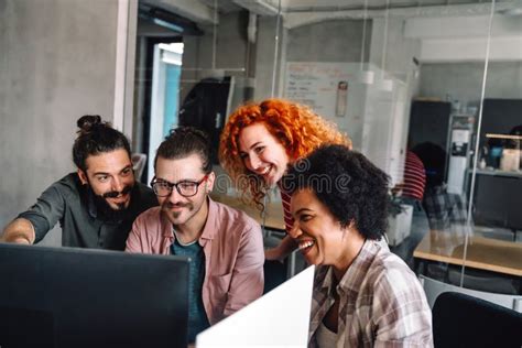 Mixed Team Of Software Engineers Brainstorming Ideas Diverse App Developers Collaborating As