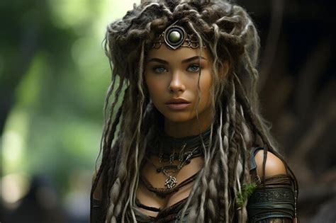 Free Ai Image Fantasy Jungle Girl Portrait
