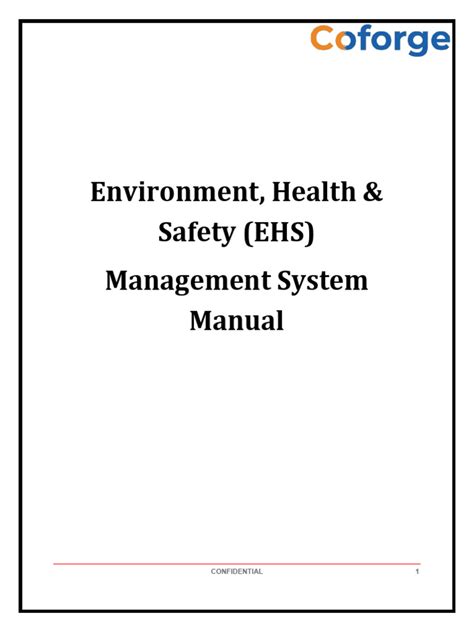 Environment Health Safety Manual Pdf