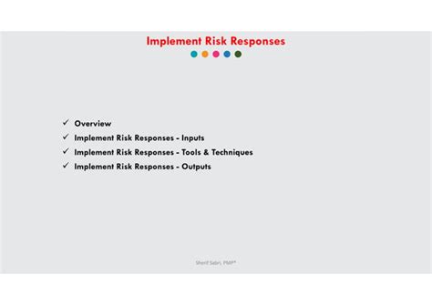 Implement Risk Responses PPT