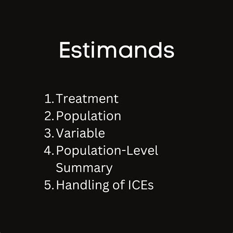 Robert Rachford On Linkedin Understanding The 5 Attributes That Make Up An Estimand An