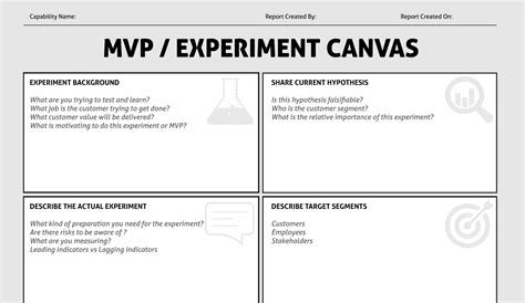 Das Mvp Experiment Canvas