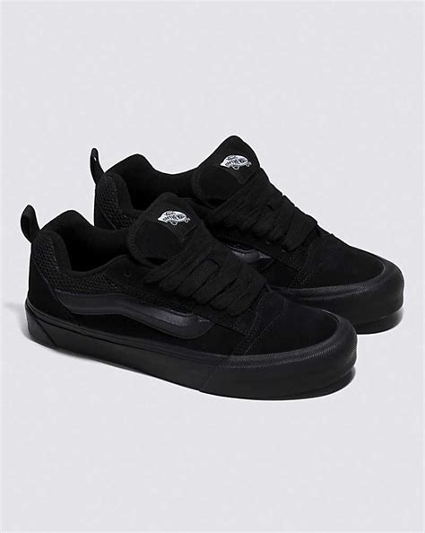 Knu Skool Suede Shoe In Black Vans Us Black Shoes Vans Black Vans