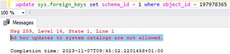 how to fix corrupted system table sys foreign keys microsoft qanda