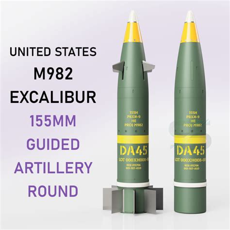 🧨 United States 155mm M982 Excalibur Guided Artillery Shell・ Stl File