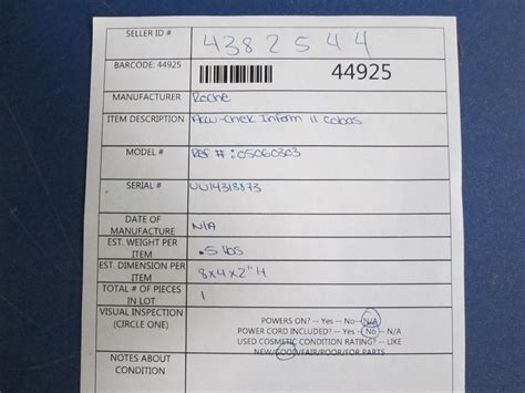 Cobas Accu Check Inform Ii 05060303 Glucose Analyzer Auction