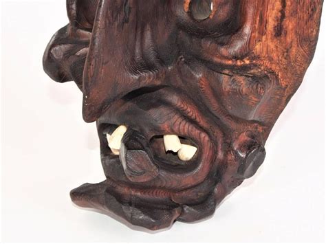 Willi Huggler Brutalist Style Carved Wood Mask For Sale At 1stdibs Wooden Mask For Sale