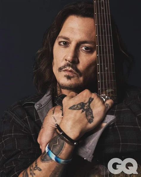 Johnny Depp For Gq Taiwan Johnny Depp Sparrow Tattoo Jonny Depp