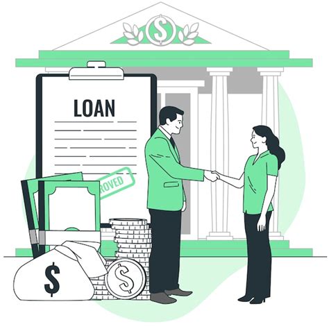 Ilustração Do Conceito De Empréstimo Bancário Vetor Grátis