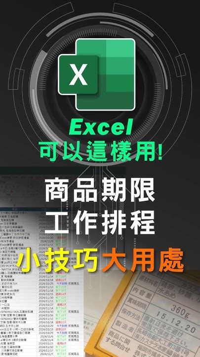 見過這種日期格式嗎利用儲存格格式標示到期日、商品期限、工作排程管理 Excel技巧 Excel教學 Excel公式 Exceltips Exceltrick Excel函數