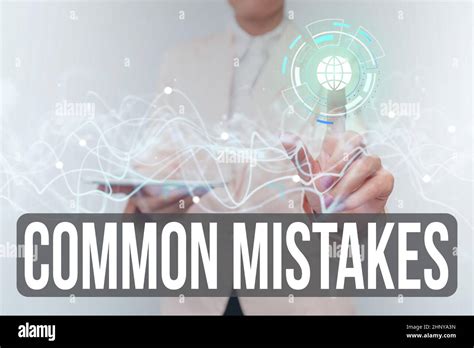 Text Showing Inspiration Common Mistakes Business Approach Actions